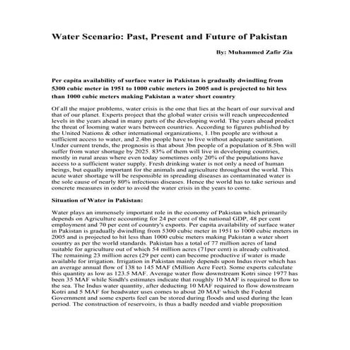 Water scenario | PDF