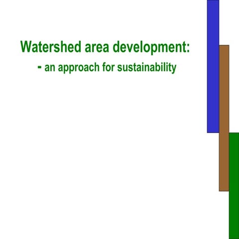 Watershed Management In India | PPT