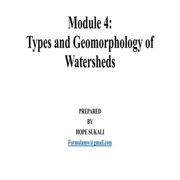 WATERSHED NOTES IN BOTH HYDROLOGY AND GEOMORPHOLOGY COURSES.pptx