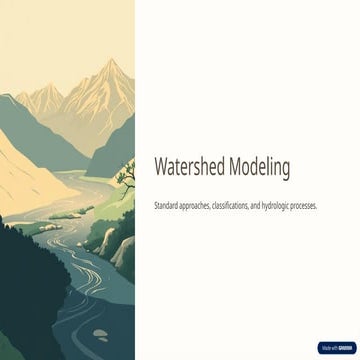 Watershed-Modeling using Geograpgic information system | PPTX