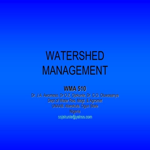 Watershed Management.ppt