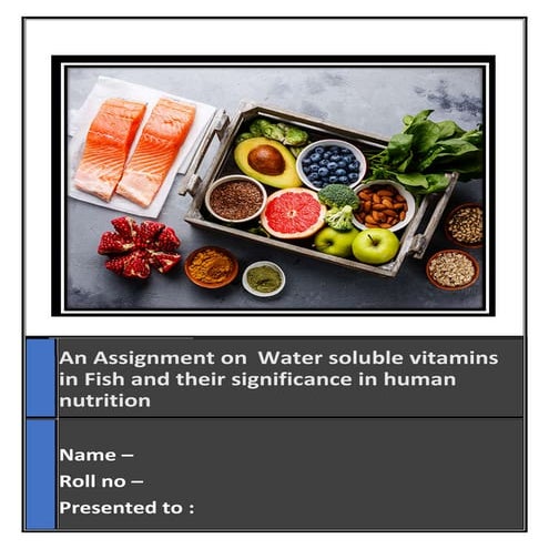 Water soluble vitamins in fish and their signification in human | PDF