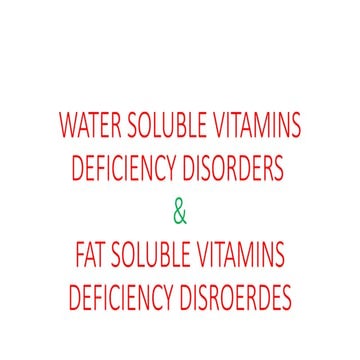 WATER SOLUBLE VITAMINS DEFICIENCY DISORDERS.pptx