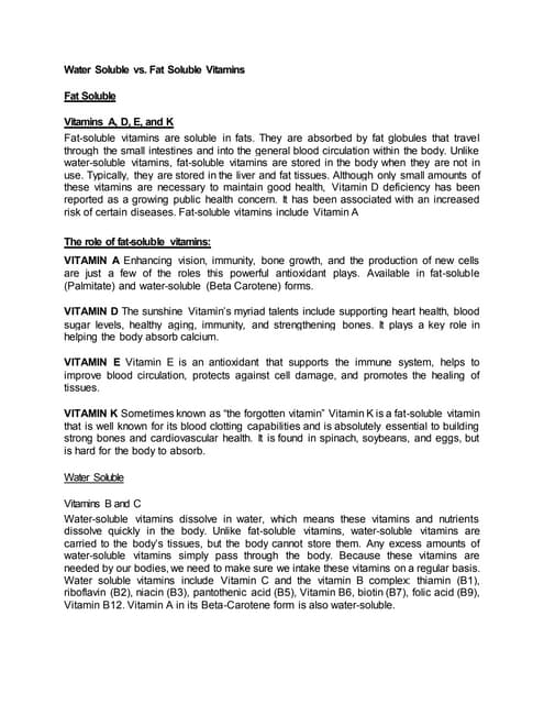 Vitamins -types,role and function | PPT