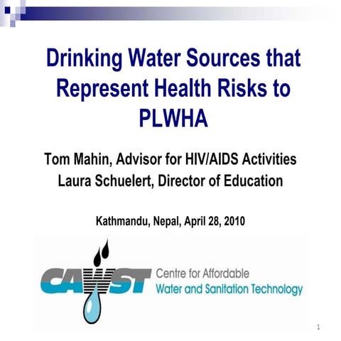 Water Sources & Pathogens | PDF