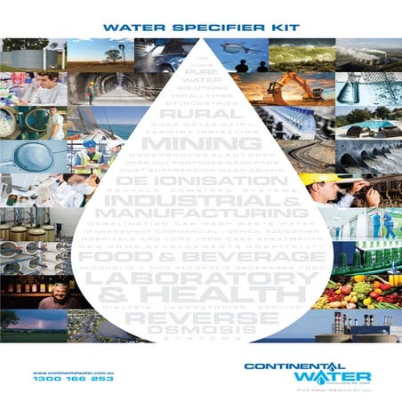 Water specifier kit - Continental Water Systems - Australia | PDF