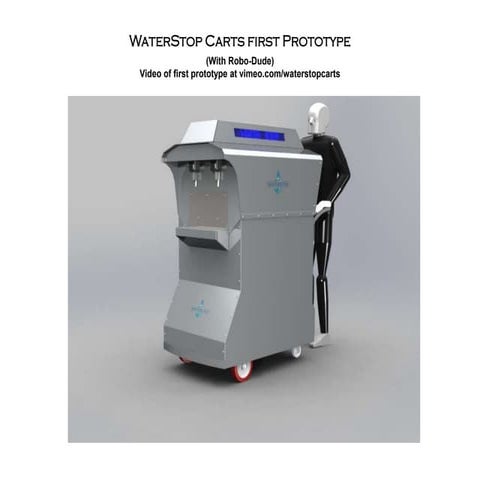Water stop carts first prototype with robo dude | PPT