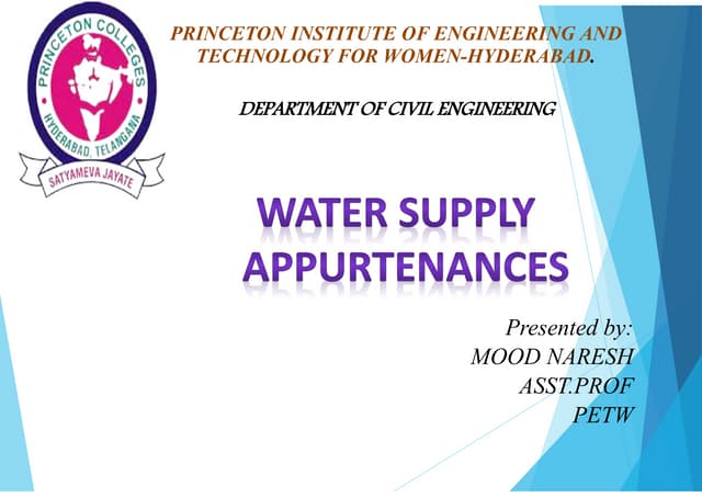 Water supply appurtenances | PDF