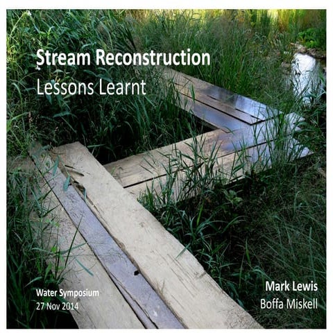 Stream Reconstruction – Lessons Learnt | PDF