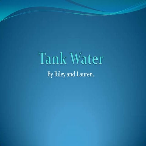 Water tanks | PPT