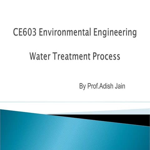 Water treatment process | PPT