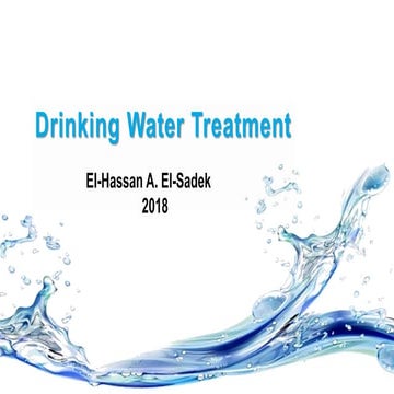 drinking water treatment process | PPT
