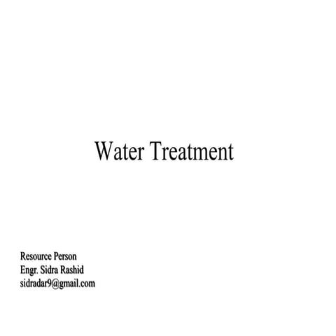 Conventional water treatment plant | PPTX