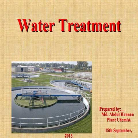 Water treatment | PPT