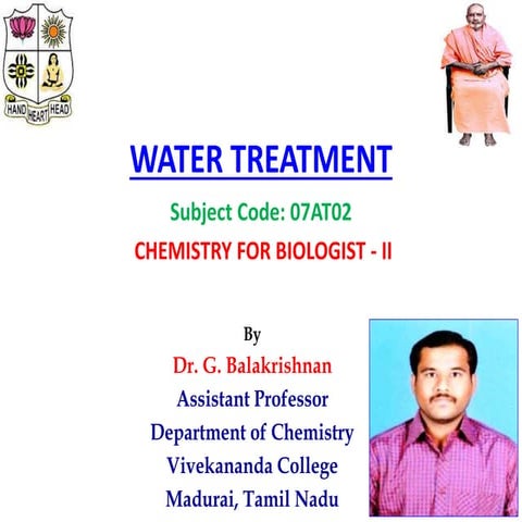 Water treatment | PPT