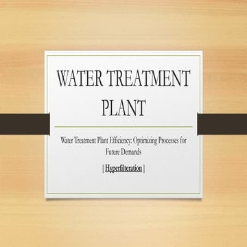 Water Treatment Plant | Condensate Polishing Units (CPU ...