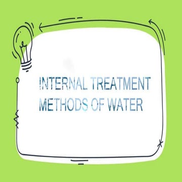 Internal Methods of Water treatment | PPTX