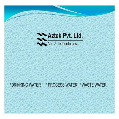 Water Treatment Solutions By Aztek Private Limited, New Delhi | PDF