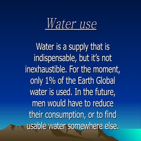 Water Use | PPT