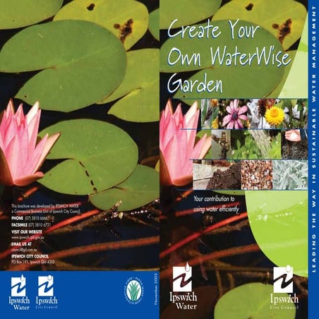 Create Your Own Waterwise Garden - Ipswich, Australia | PDF