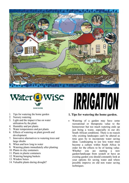 Basics of watering | PPTX | Agriculture | Industries
