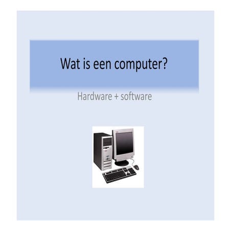 Wat is een computer | PDF