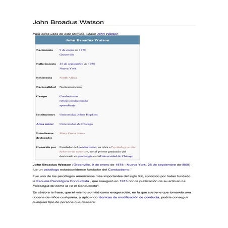 John B. Watson | PPTX