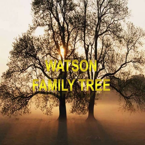 Watson Family Tree Presentation 2 | PPTX | Parenting Children Aged 4-11 ...