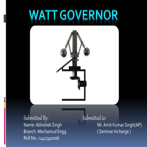 Watt Governors | PPTX
