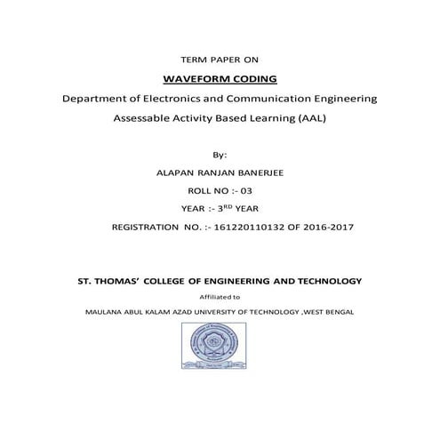 Waveform Coding Pdf 