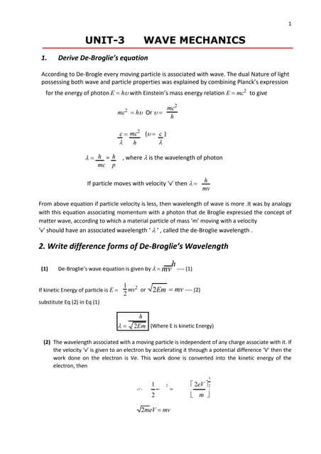 Particle in a box- Application of Schrodinger wave equation | PPTX