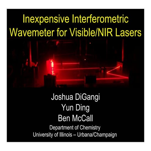 Interferometry Project | PDF