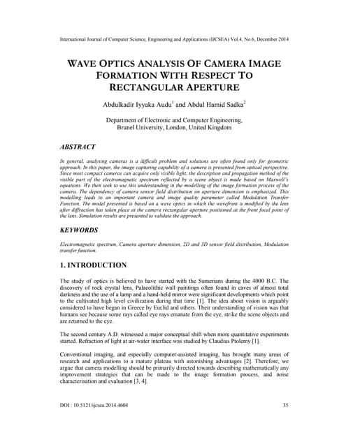 Satellite Imaging System | PDF
