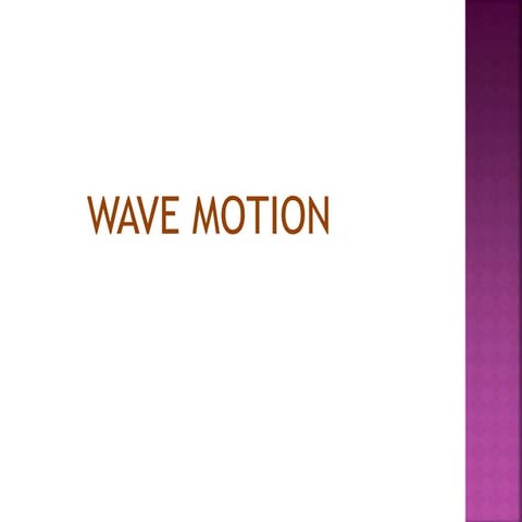 Waves | PPTX | Physics | Science