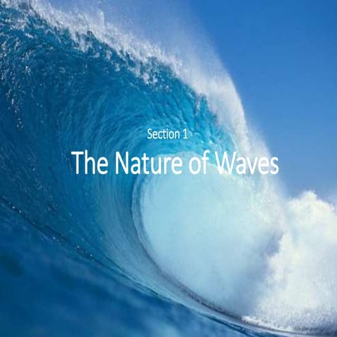 Unit 9 waves science characteristics of waved | PPT
