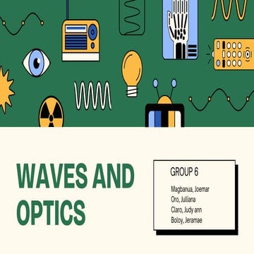 WAVES AND OPTICS Powerpoint Presentation | PDF