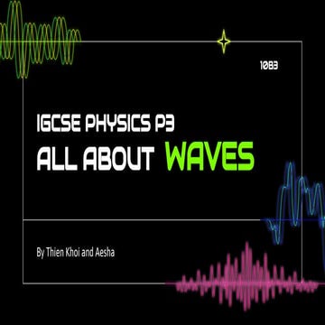 IGCSE Physics Unit 4 : Properties of Waves | PDF