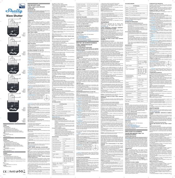 Shelly Qubini Dry Contact Module Z-Wave Manual | PDF
