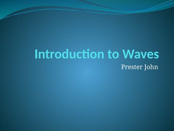 Waves ppt. | PPTX