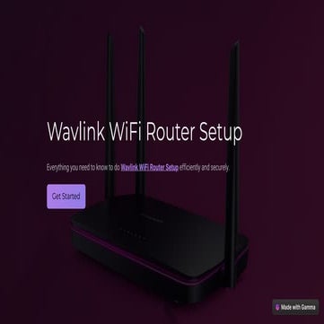 Wavlink-WiFi-Router-Setup-Guide for brginners | PDF