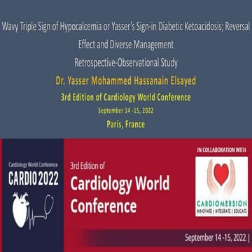 Wavy Triple Sign of Hypocalcemia or Yasser’s Sign-in Diabetic ...
