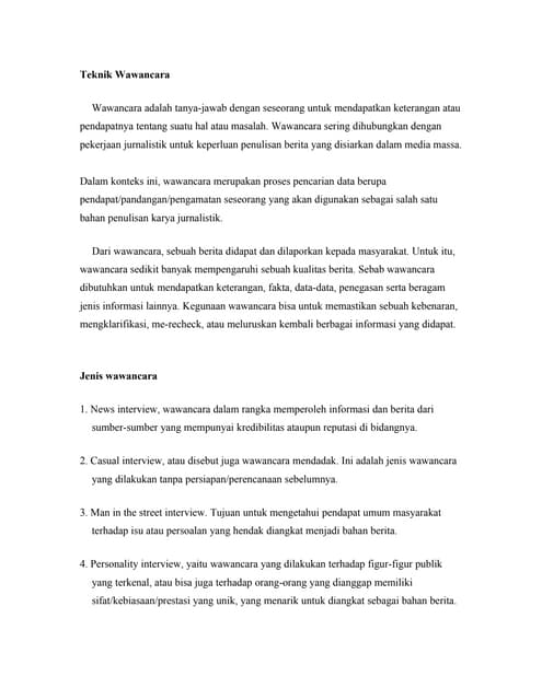 Observasi dan wawancara | PPT