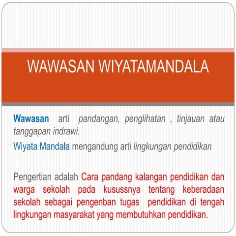 Wawasan wiyata mandala | PPTX