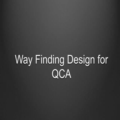 Way finding presentation | PPT | Free Download