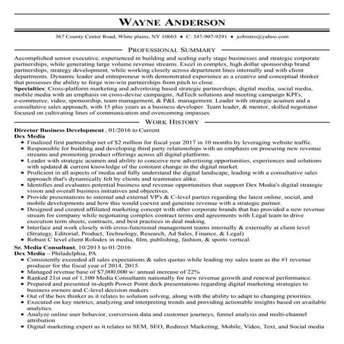 Wayne anderson resume 2(2) | PDF