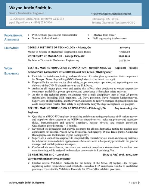 2015 Resume Rev 3-15 | PDF