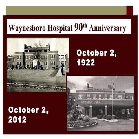 Waynesboro hospital-history | PPT