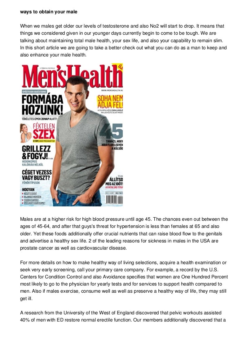 Male Sexual Wellness As Well As Testosterone What You Need To Learn