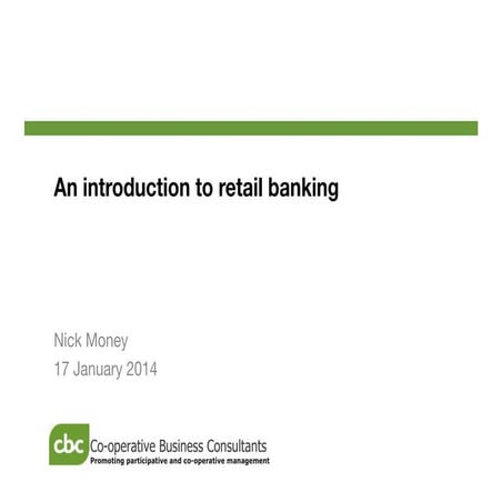 Introduction to Retail Banking | PDF