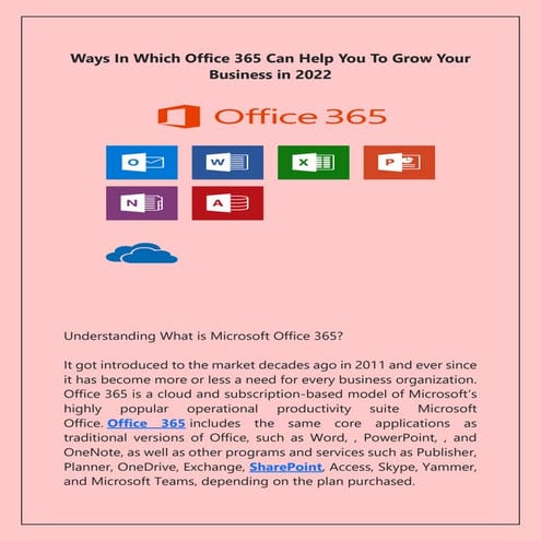 Ways In Which Office 365 Can Help You To Grow Your Business in 2022.pdf